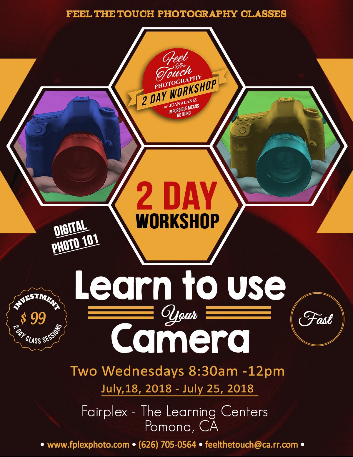 Learn to use your camera -Digital Photography 101- 2 Day Workshop ...